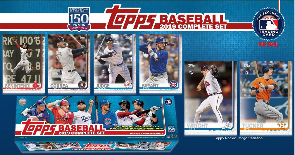 MLB Topps 2019 Baseball Trading Card Factory Set 700 Cards - ToyWiz