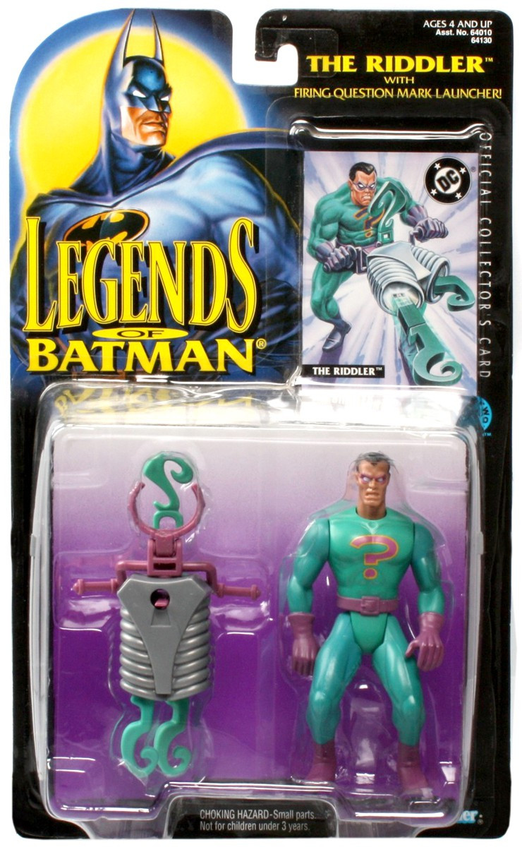 Legends of Batman The Riddler Action Figure Moderate shelf wear Kenner ...