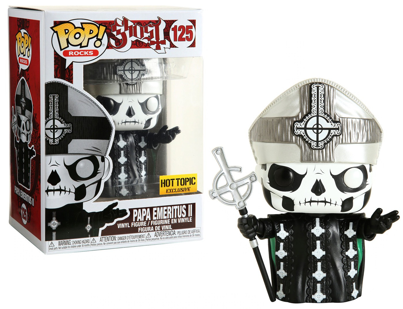Funko Ghost POP Rocks Papa Emeritus II Exclusive Vinyl Figure 125 - ToyWiz
