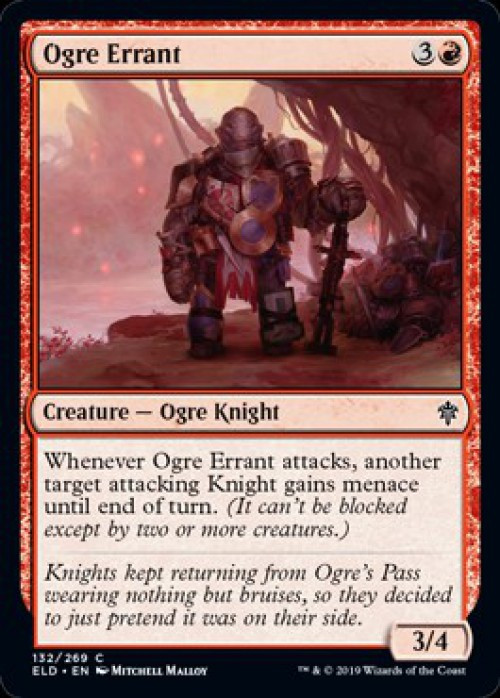 Magic The Gathering Throne of Eldraine Single Card Common Ogre Errant ...