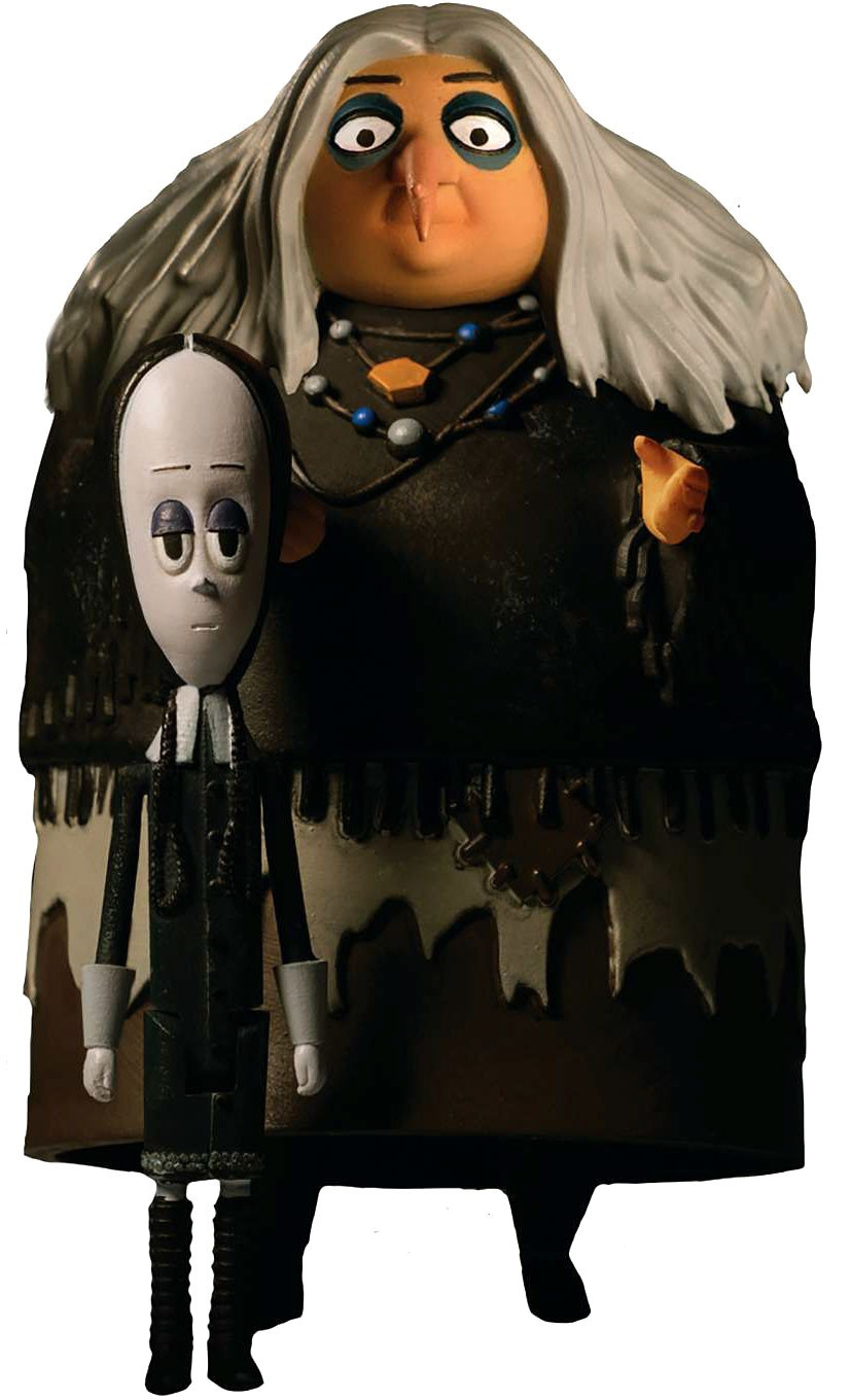 The Addams Family 5 Points Wednesday Grandma Action Figure 2-Pack Mezco ...