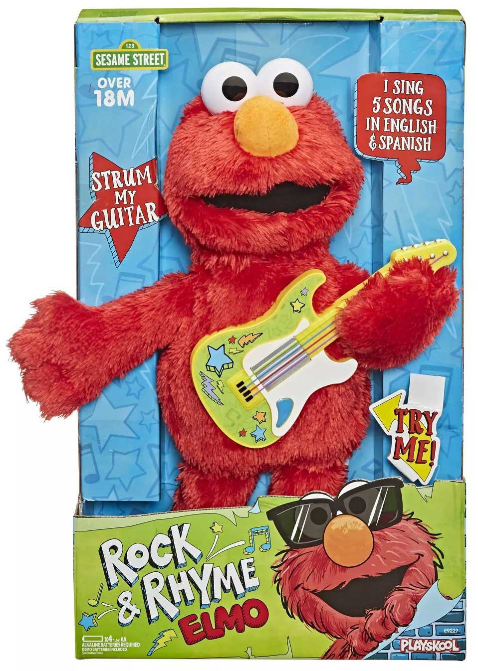 Sesame Street Rock Rhyme Elmo Figure Hasbro - ToyWiz