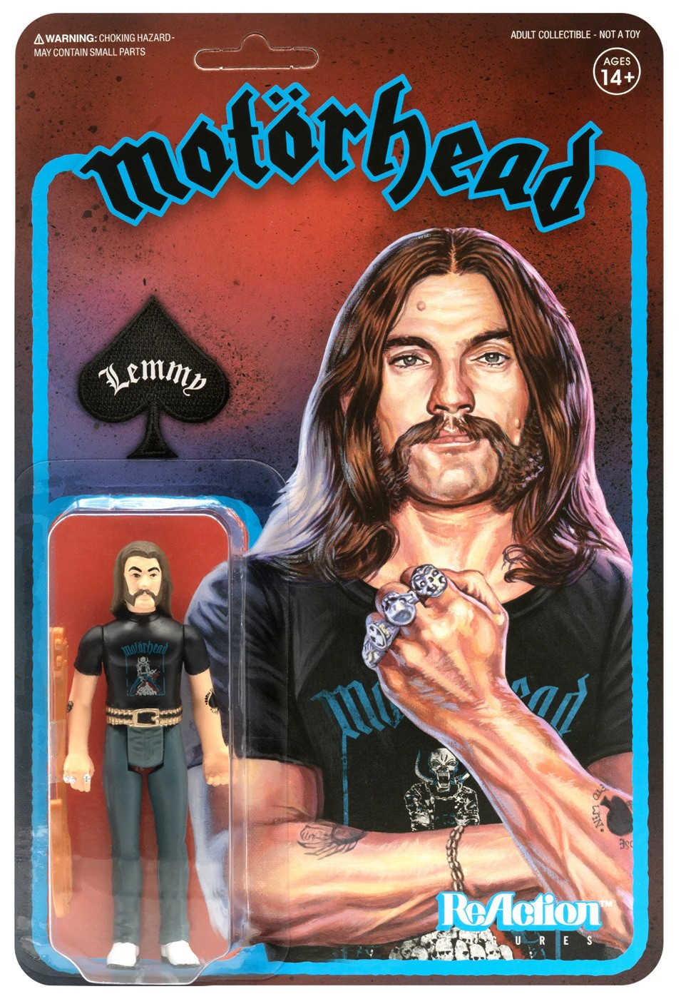ReAction Motorhead Lemmy 3.75 Action Figure Recolor Super7 - ToyWiz