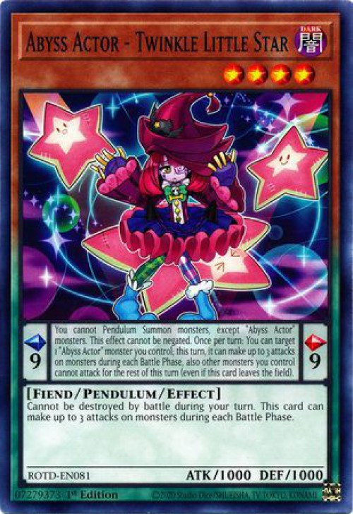 YuGiOh Rise of the Duelist Single Card Common Abyss Actor - Twinkle ...