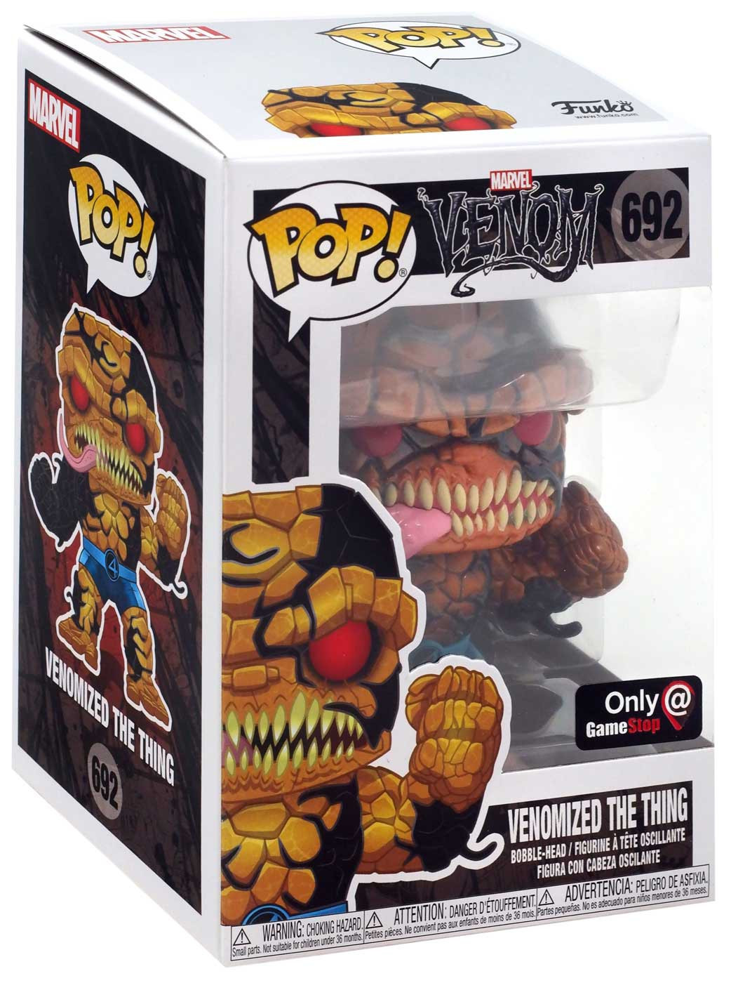Funko Marvel Venom POP Marvel Venomized The Thing Exclusive Vinyl ...