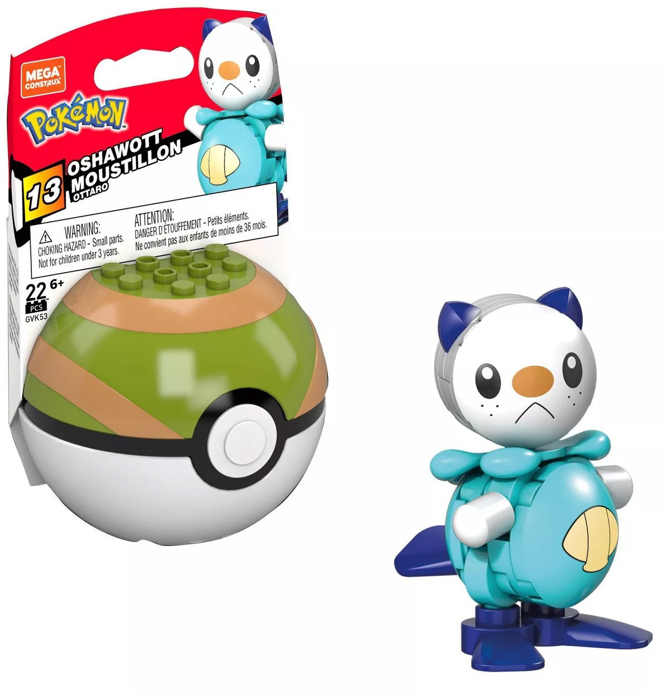 Pokemon Series 13 Oshawott Set Mega Construx - ToyWiz