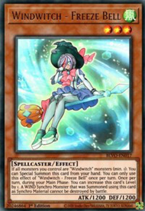 YuGiOh Blazing Vortex Single Card Ultra Rare Windwitch - Freeze Bell ...