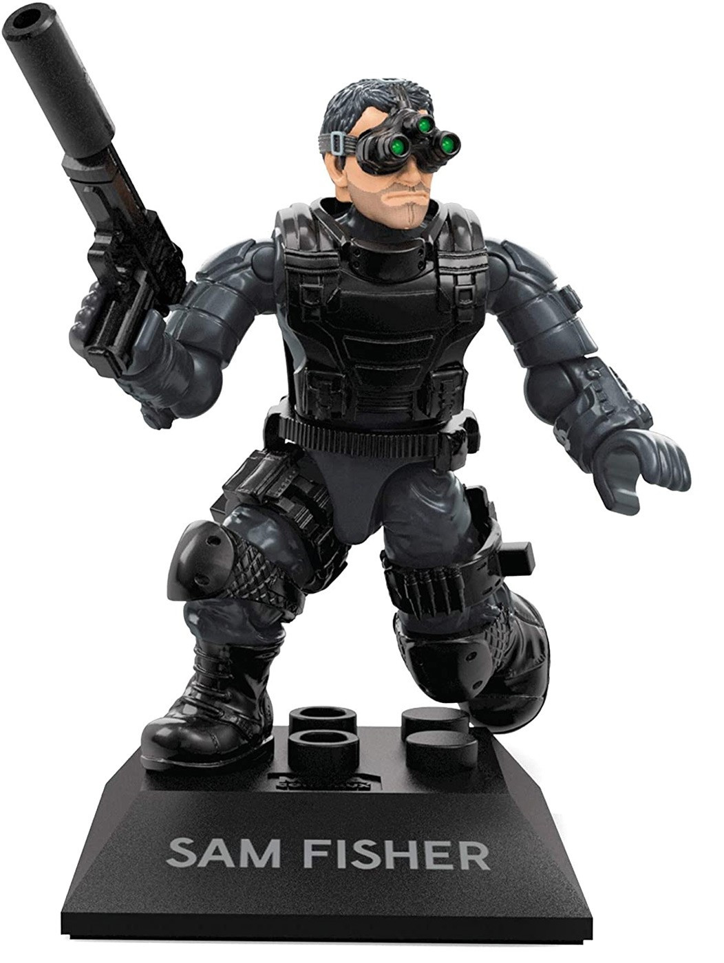 Mega Construx Splinter Cell Blacklist Black Series Sam Fisher Mini ...