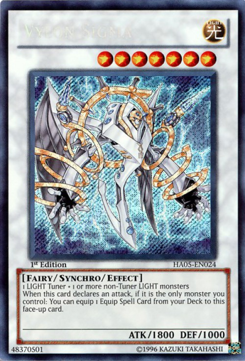 YuGiOh Duel Terminal 5 Single Card Super Parallel Rare Vylon Sigma DT05 ...