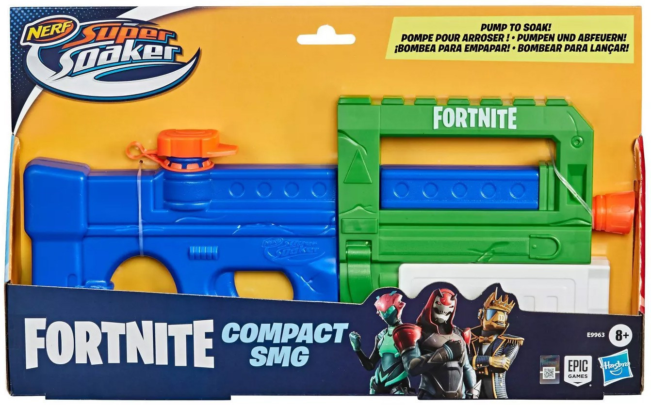NERF Fortnite Super Soaker Compact SMG Water Blaster Hasbro Toys - ToyWiz