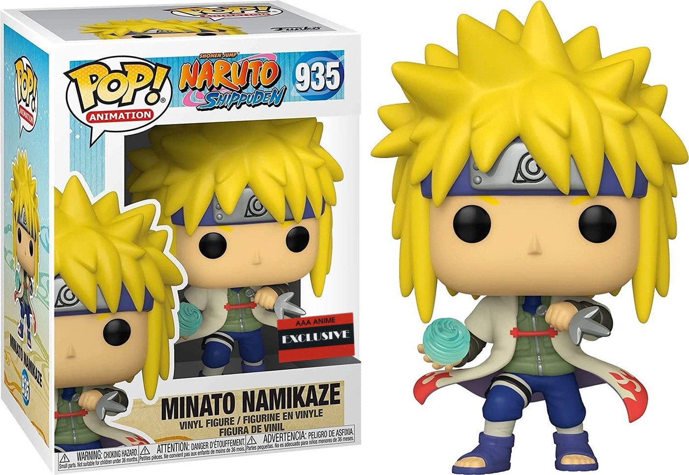 Funko Naruto POP Animation Minato Namikaze Exclusive Vinyl Figure 935 ...