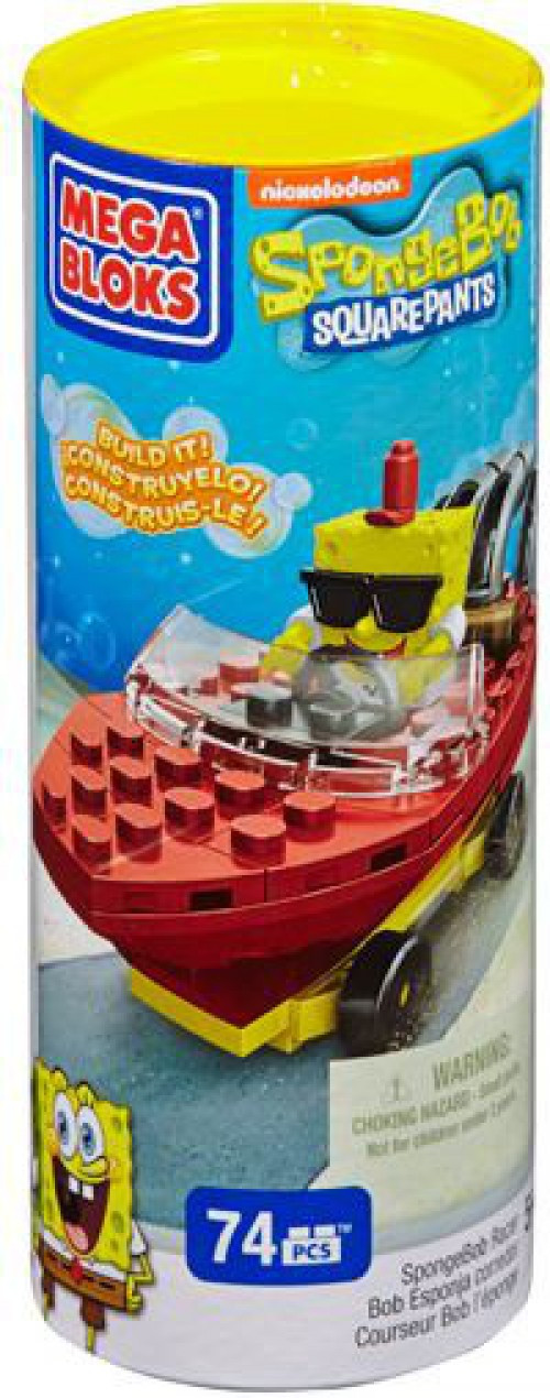 Mega Bloks Spongebob Squarepants Boat Racers SpongeBob Boat Racer Set ...