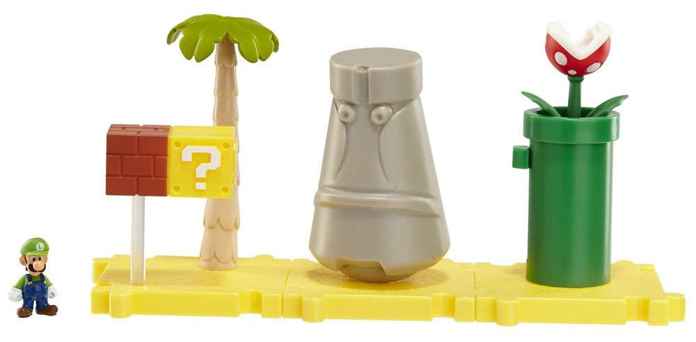 World of Nintendo New Super Mario Bros U Micro Land Playset Luigi Layer ...