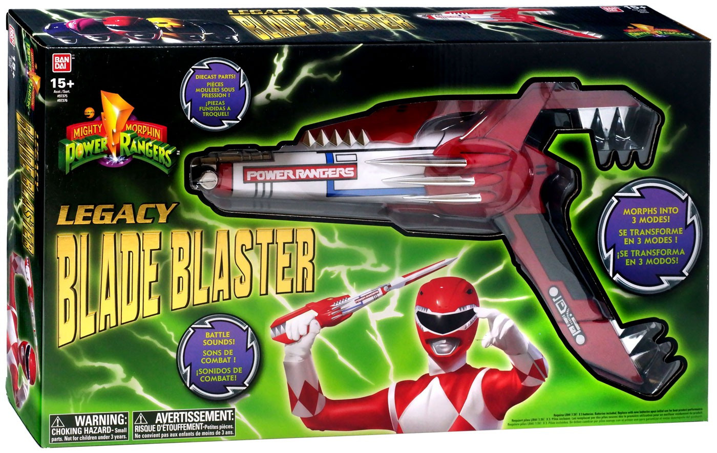 Power Rangers Mighty Morphin Legacy Blade Blaster 11 Roleplay Toy ...