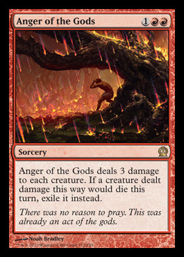 Magic The Gathering Theros Single Card Rare Anger of the Gods 112 FOIL ...