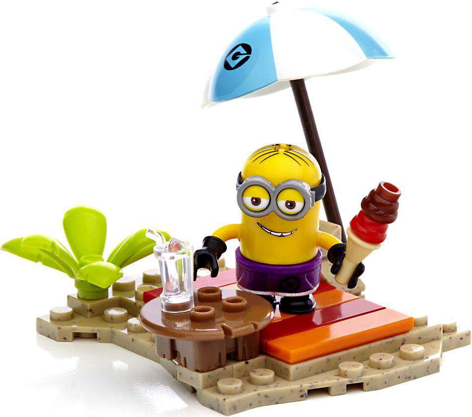 Mega Bloks Despicable Me Minion Made Beach Party Set 94808 - ToyWiz