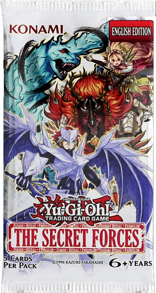YuGiOh Trading Card Game The Secret Forces Booster Pack 5 Cards Konami ...