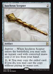 Magic The Gathering Eternal Masters Single Card Rare Isochron Scepter ...
