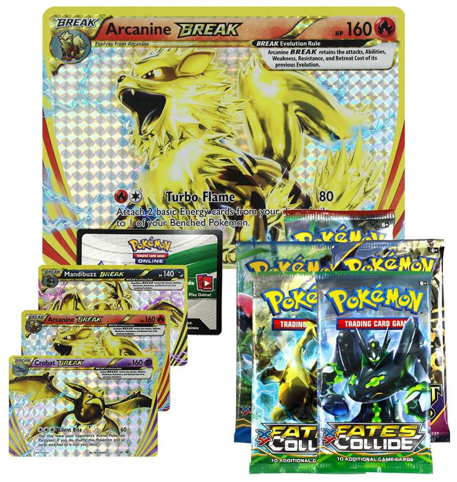 Pokemon Trading Card Game XY Arcanine with Crobay Mandibuzz BREAK ...