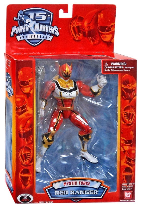 Power Rangers Mystic Force Red Ranger Action Figure 15th Anniversary ...