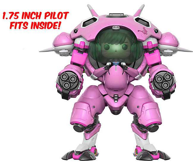 Funko Overwatch POP Games D.Va with Meka 6 Vinyl Figure 177 Super-Sized ...