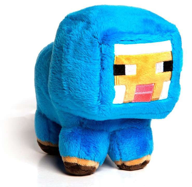 Minecraft Grass Series 1 Dyed Sheep 1 Mini Figure Loose Mattel Toys ...