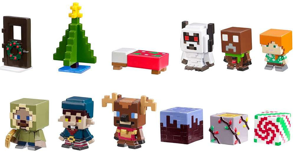 Minecraft Festive Biome Pack Mini Figure 12-Pack Mattel Toys - ToyWiz