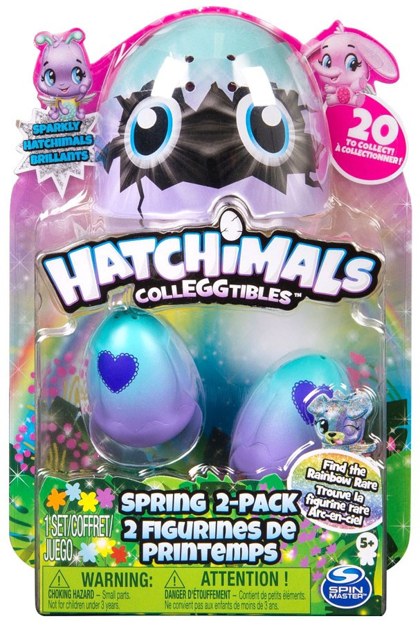 Hatchimals Colleggtibles Sparkly Spring Exclusive Mystery 2-Pack Nest ...