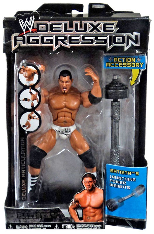 WWE Wrestling Deluxe Aggression Series 1 Batista Action Figure Jakks ...