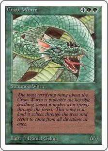 Magic The Gathering Unlimited Single Card Common Craw Wurm - ToyWiz