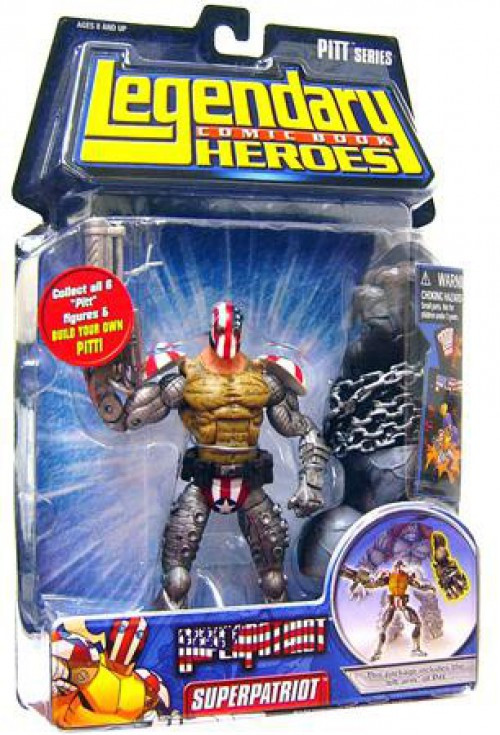 Marvel Legendary Heroes PITT Series Superpatriot Action Figure Mask On ...