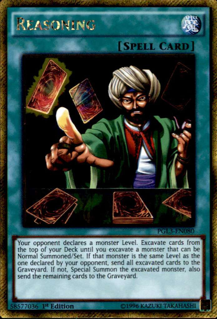 YuGiOh Premium Gold Infinite Gold Single Card Gold Rare Reasoning PGL3 ...