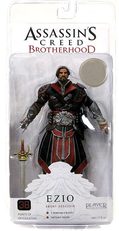 NECA Assassins Creed Brotherhood Ezio Exclusive Action Figure Ebony ...