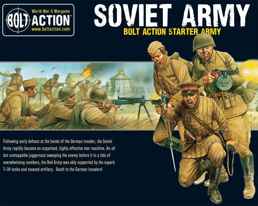 Bolt Action WWII Wargame Allies Soviet Army Starter Army Miniatures ...