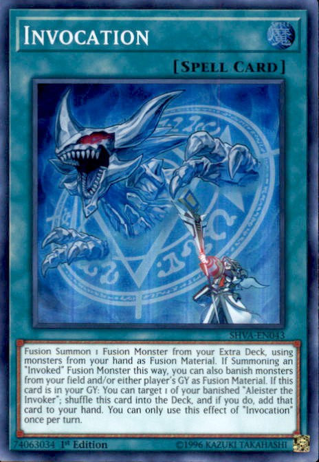 YuGiOh Shadows over Valhalla Single Card Super Rare Invocation SHVA ...