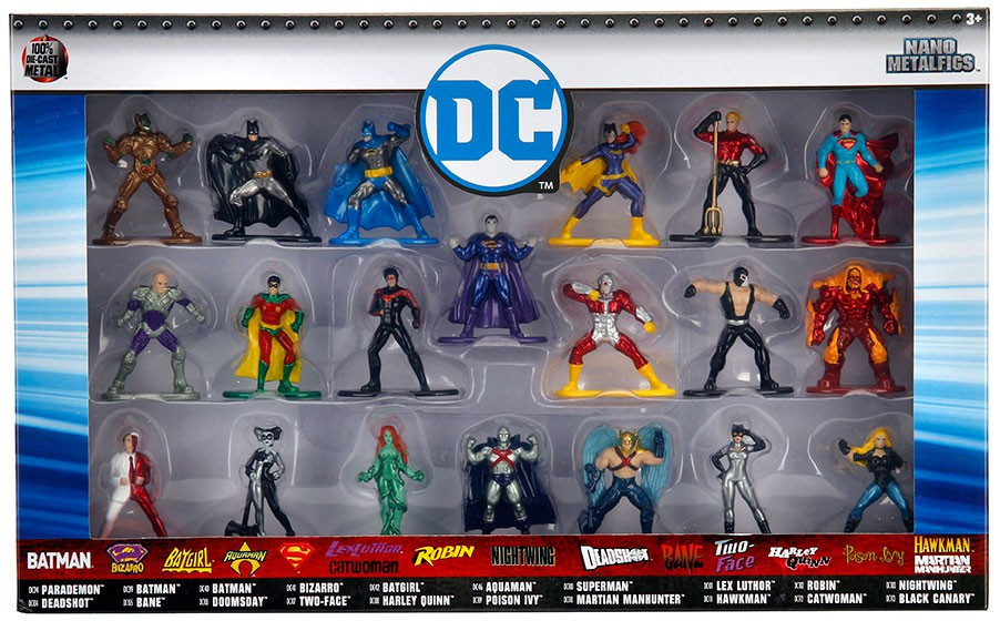 DC Nano Metalfigs DC Comics 1.5 Diecast Figure 20-Pack Version 2 Jada ...