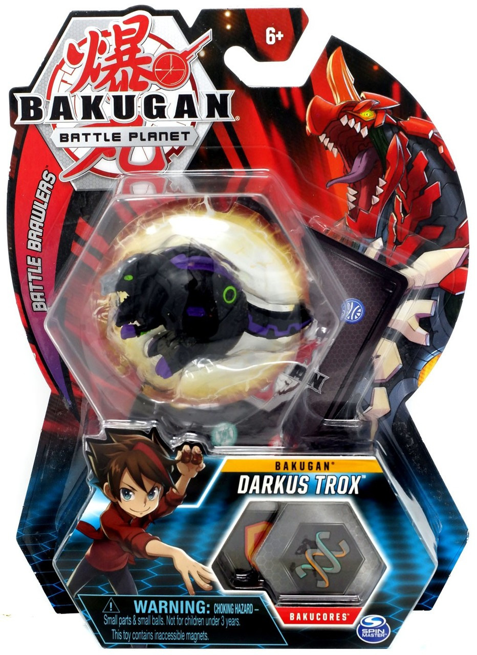 Bakugan Battle Planet Battle Brawlers Bakugan Single Figure Darkus Trox ...