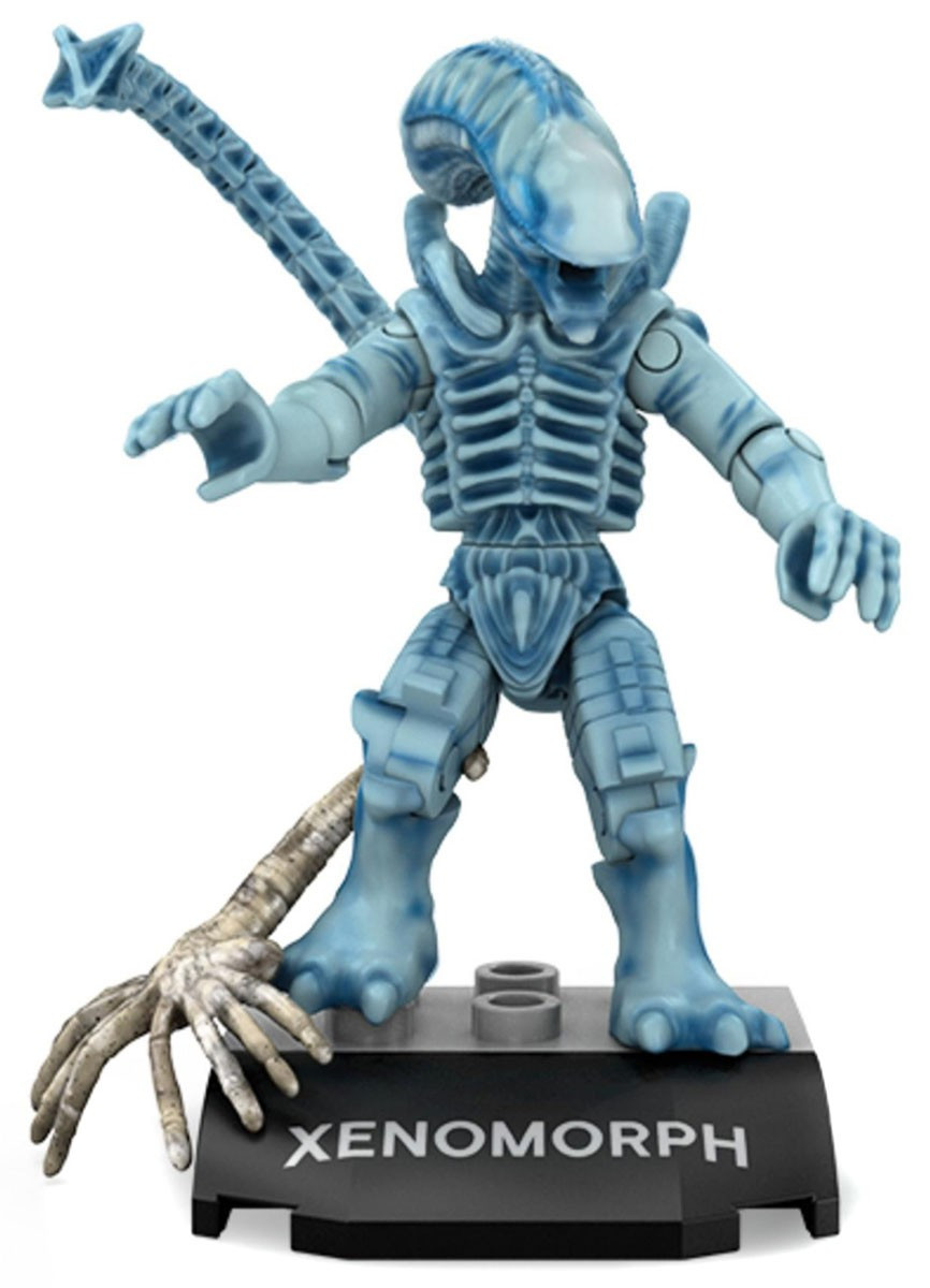 Aliens Heroes Series 5 Xenomorph Mini Figure Blue Mega Construx - ToyWiz