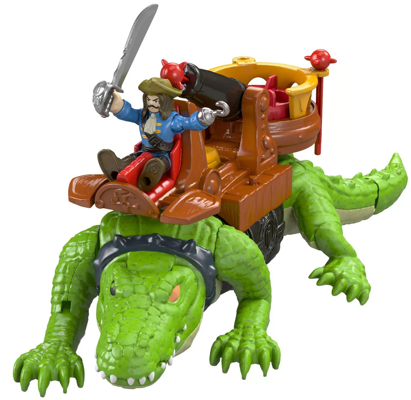Fisher Price Imaginext Walking Croc Pirate Hook Playset - ToyWiz