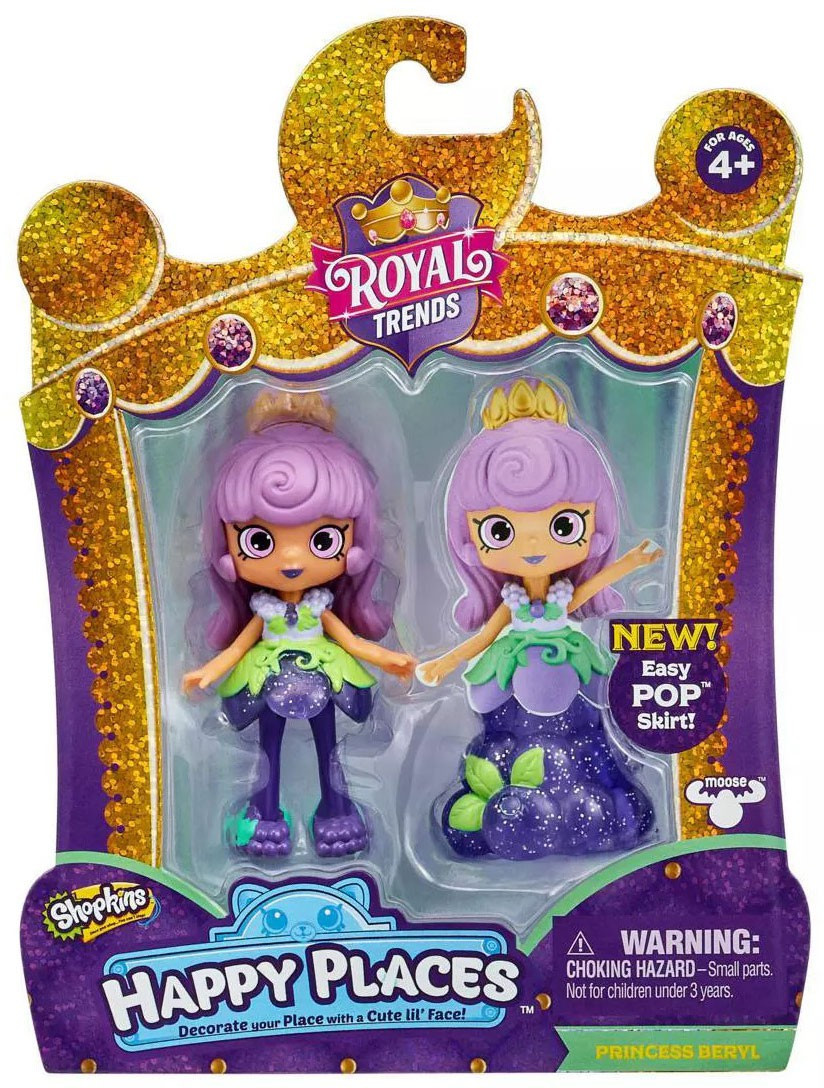 Shopkins Happy Places Royal Trends Princess Beryl Lil Shoppie Pack ...