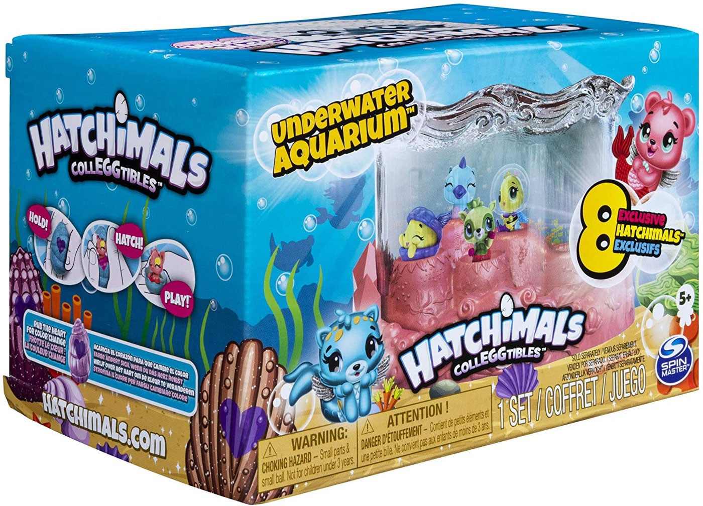 Hatchimals Colleggtibles Season 5 Mermal Magic Underwater Aquarium ...