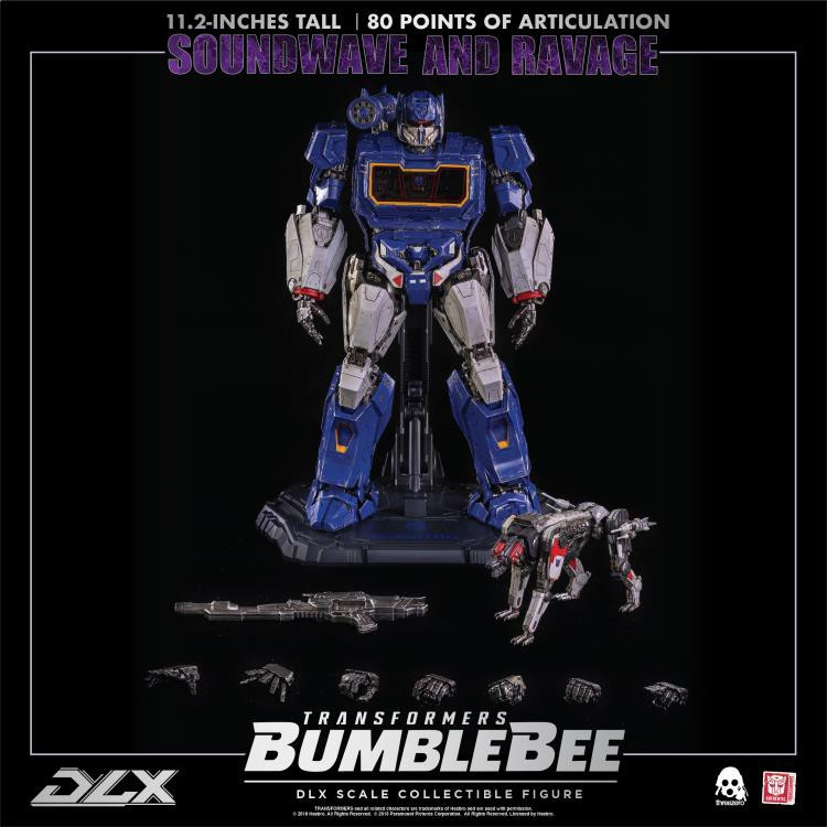 Transformers Bumblebee Movie Soundwave Ravage 11.2 Deluxe Scale Figure ...