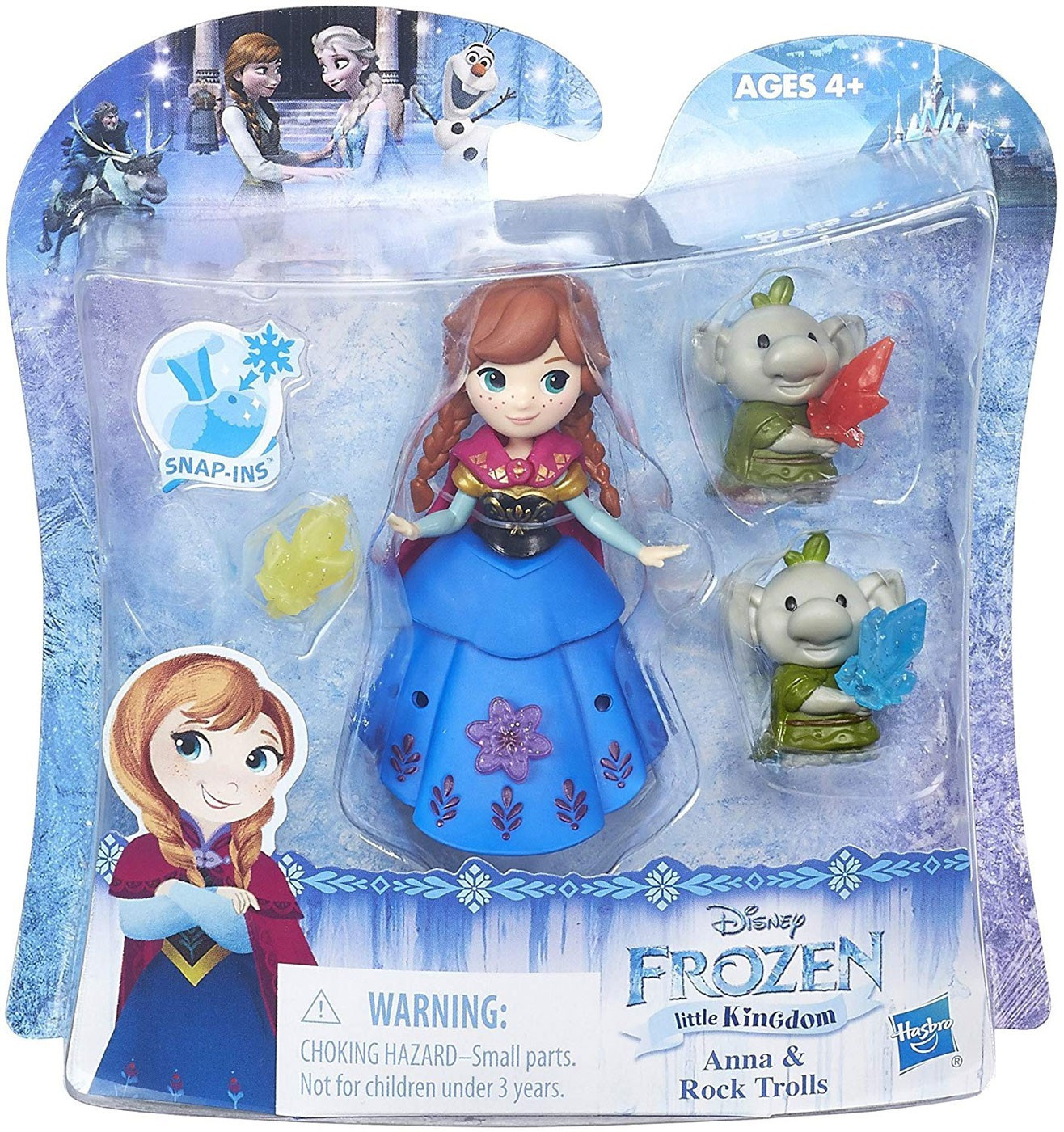 Disney Frozen Little Kingdom Anna Rock Trolls Mini Doll Hasbro Toys ...