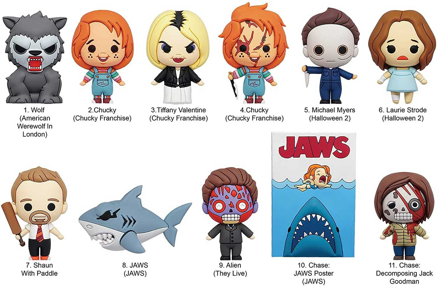 Horror 3D Figural Foam Bag Clip Universal Vault Horror Series 1 Mystery ...