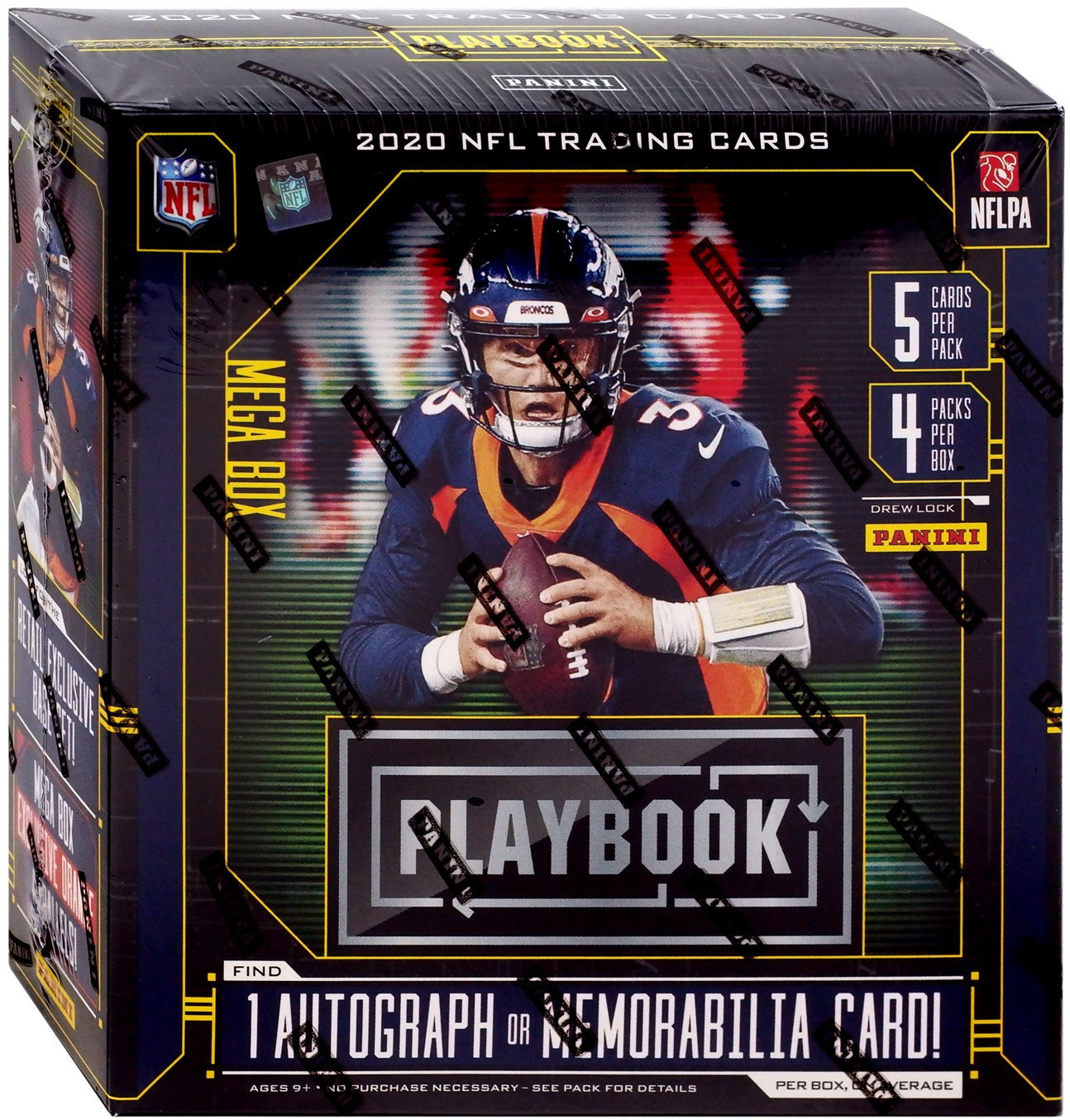 NFL Panini 2020 Playbook Football Trading Card MEGA Box 4 Packs, 1 ...