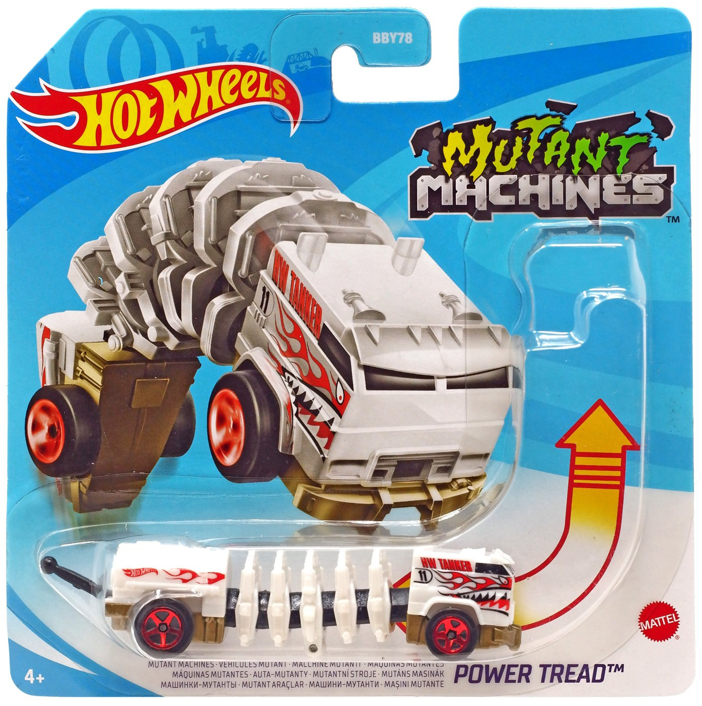 Hot Wheels Mutant Machines Power Tread Diecast Car Mattel - ToyWiz