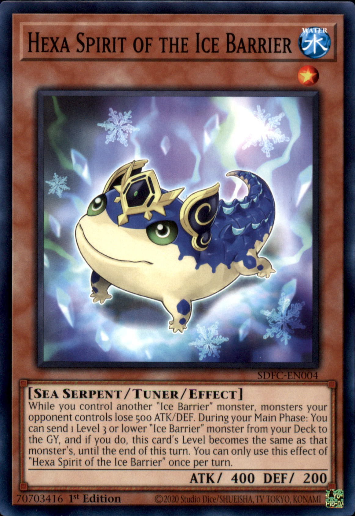 YuGiOh Freezing Chains Single Card Common Hexa Spirit of the Ice ...