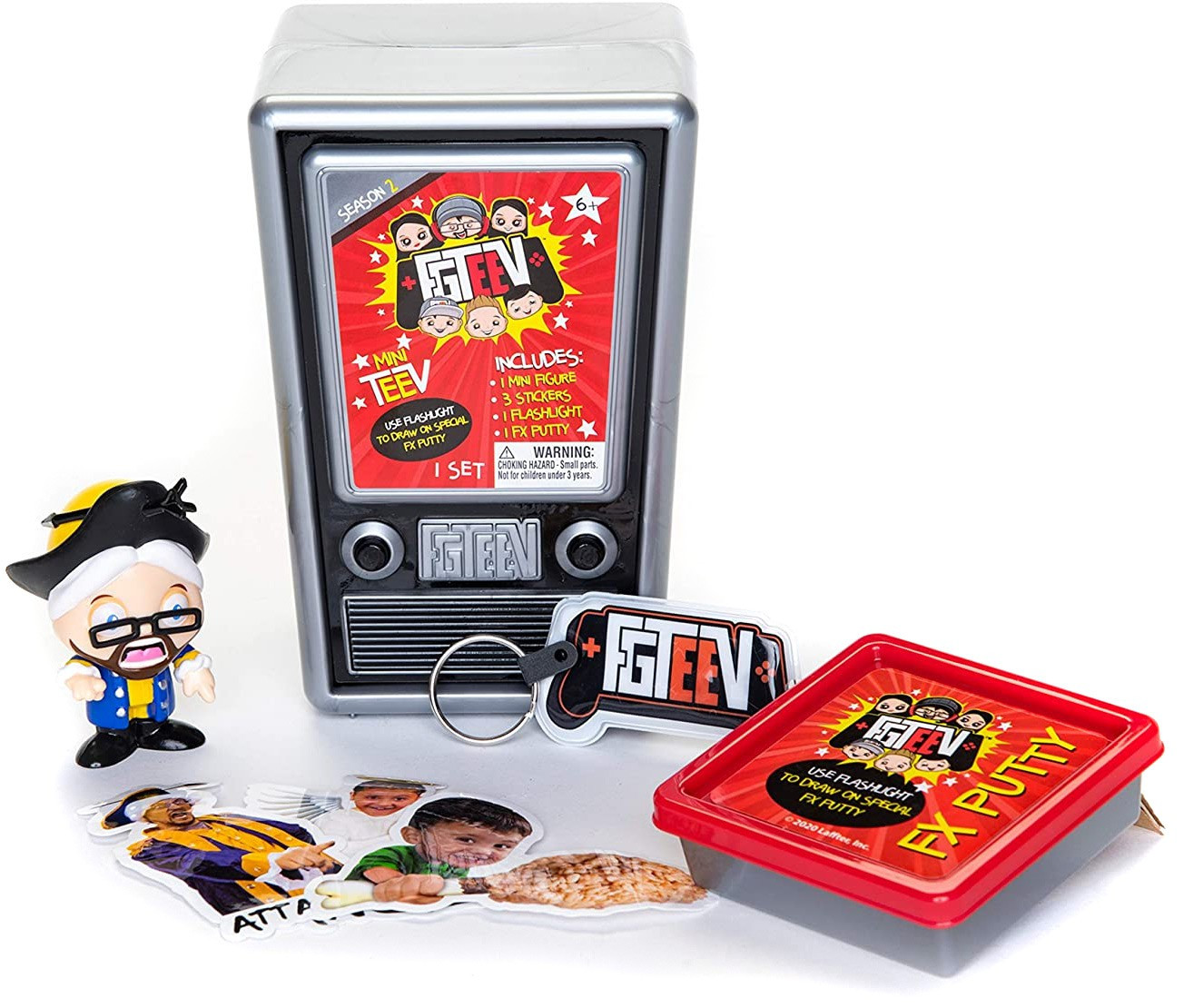 FGTeeV Season 2 Mini TeeV Mystery Pack 1 RANDOM Figure, 3 Stickers ...