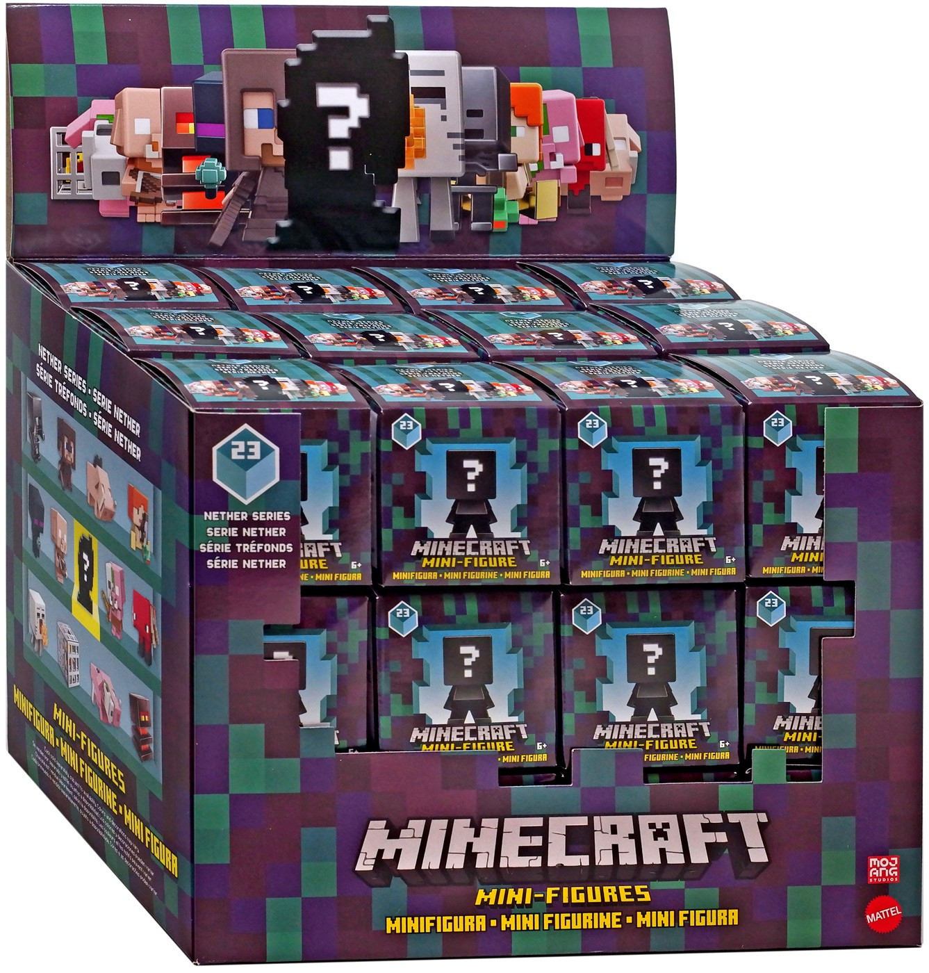 Minecraft Nether Series 23 Mystery Box 36 Packs Mattel Toys - ToyWiz