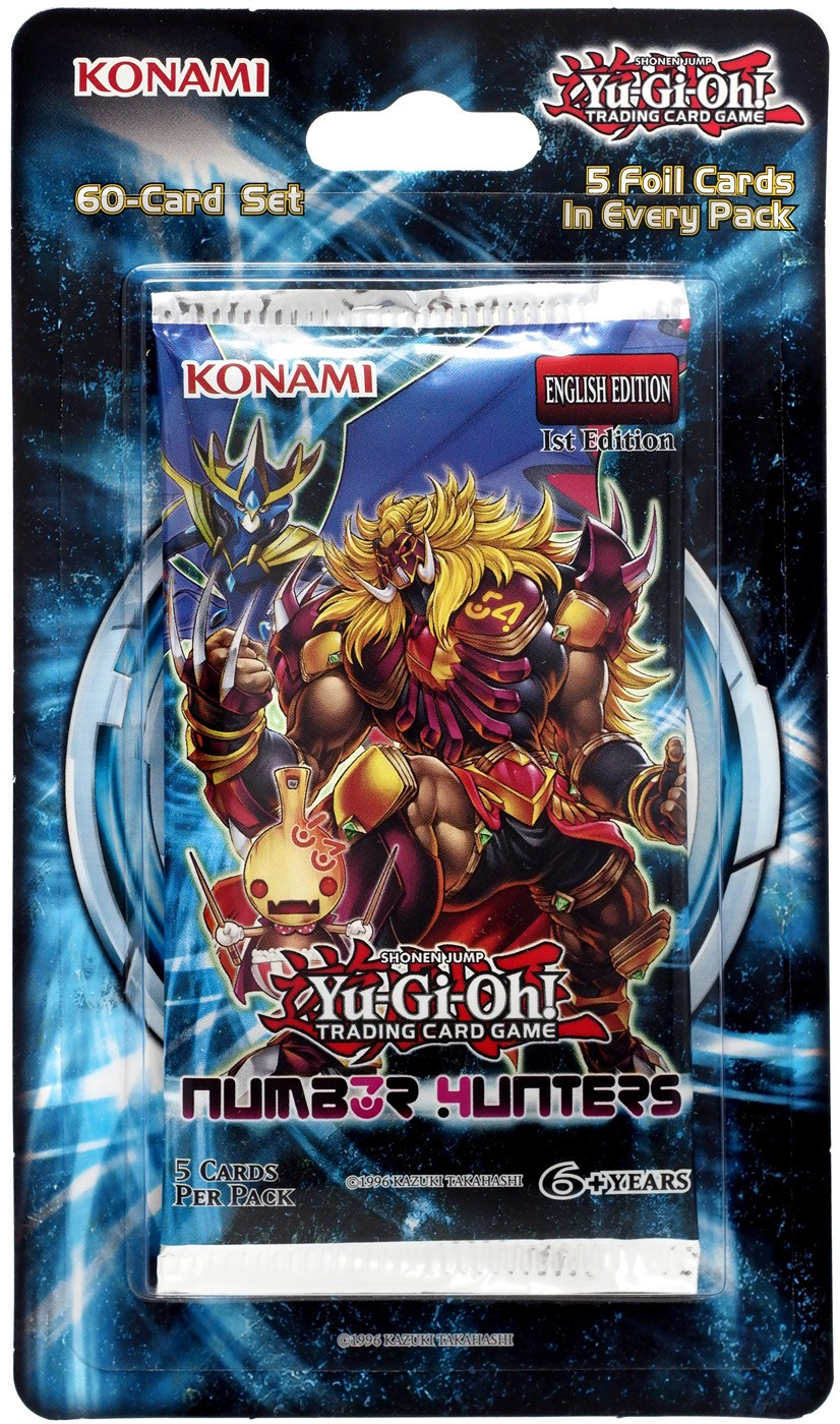 YuGiOh Trading Card Game Number Hunters BLISTER Booster Pack 5 Cards ...